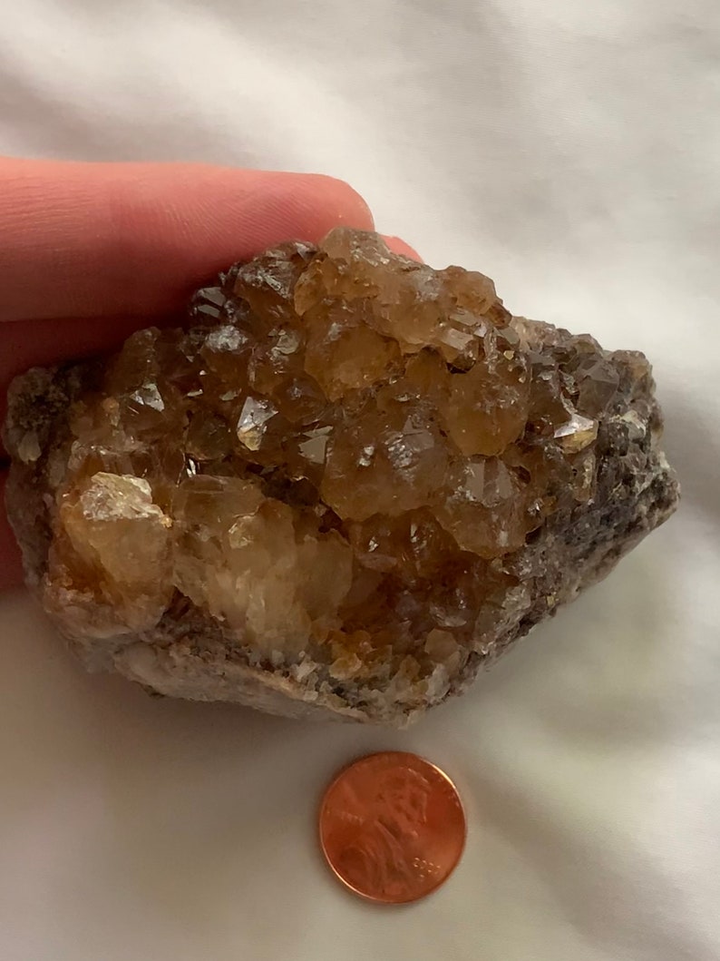 Root Beer Druzy Quartz on Lace Agate Missouri Root Beer - Etsy