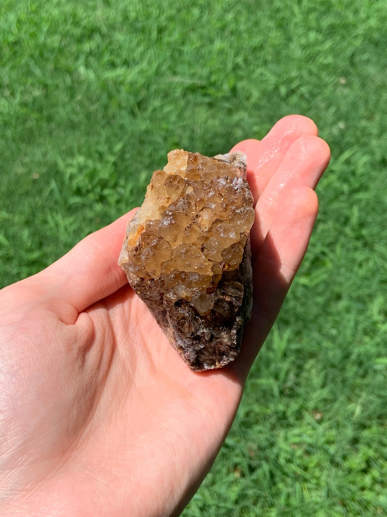 Root Beer Druzy Quartz on Lace Agate Missouri Root Beer - Etsy