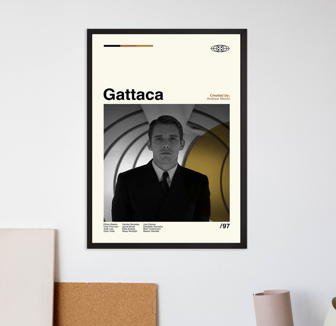 Gattaca Poster Minimalist Movie Vintage Retro Vintage - Etsy