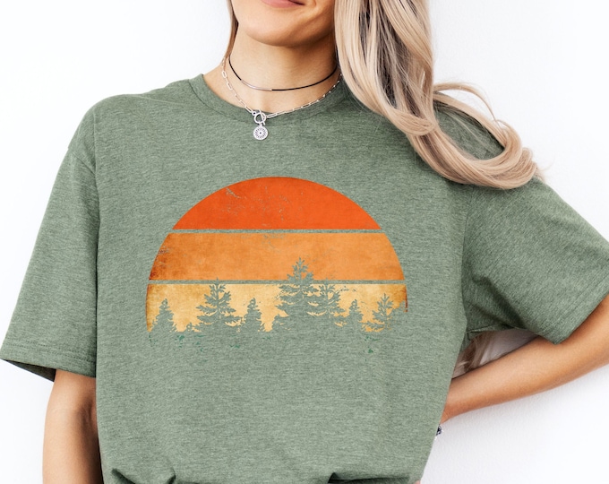 Pine Tree T Shirt Forest Themed Shirt Camping Gift Shirt Adventure is ...