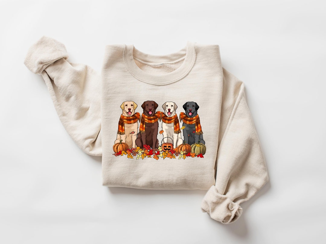 Labrador Retriever Thankgiving Dog Sweatshirt, Fall Dog Shirt, Dog ...