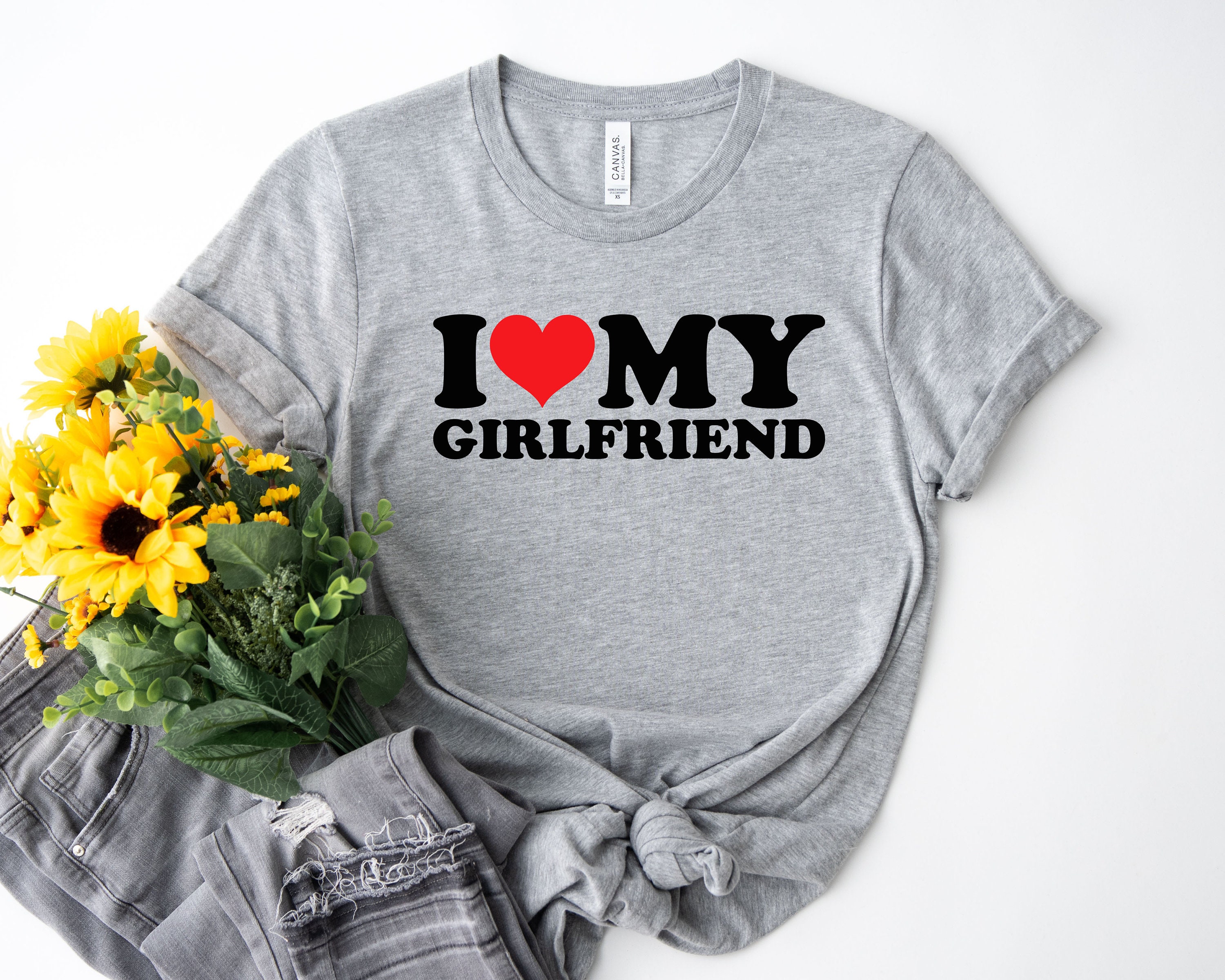 I Love My Girlfriend T Shirt I Heart My Girlfriend Shirt Etsy