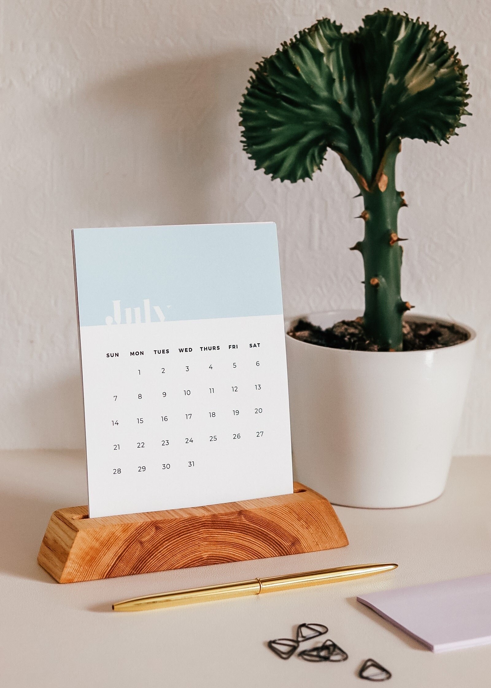 Desk Calendar 2024 Calendar 2024 Desk Calendar Calendar - Etsy