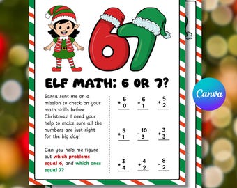 67 Elf Themed Math Worksheet, Elf Arrival Worksheet, Educational ...
