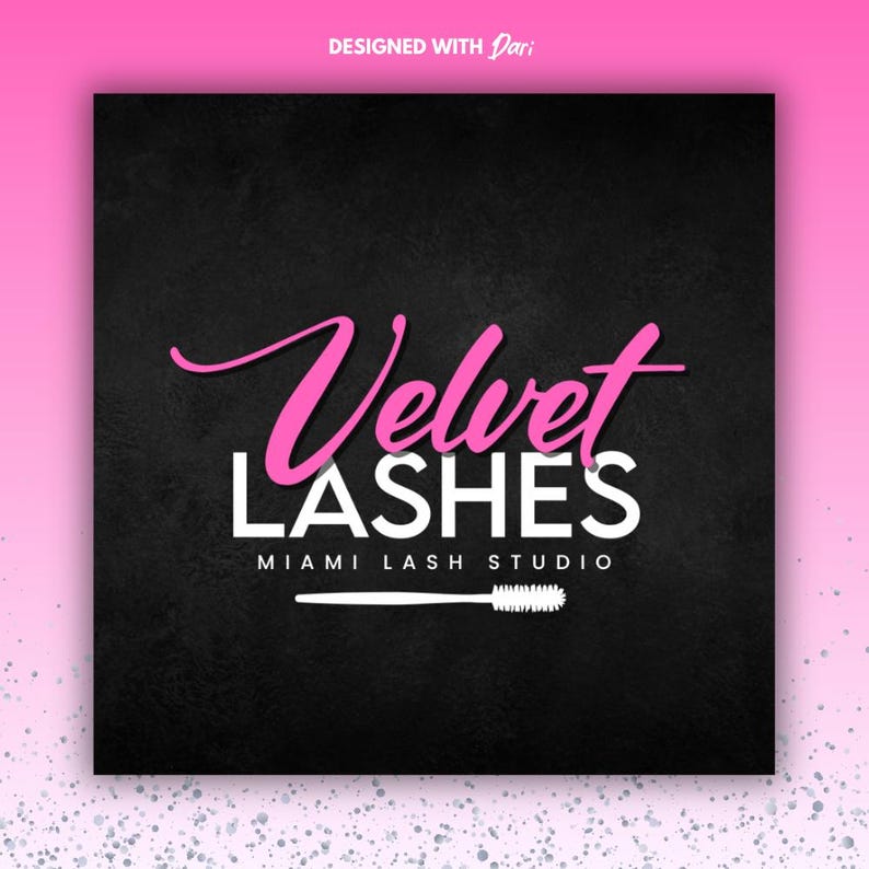 Pink Luxury Beauty Logo, Lash Tech Logo, Eyelash Logo, Lash Artist Logo ...