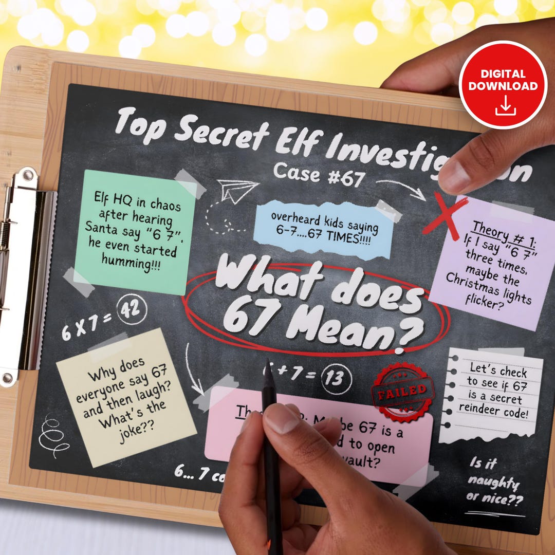 67 Elf Investigation | Elf Arrival 67 Printable | Christmas Elf Prop ...