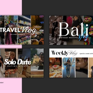 20 Youtube Thumbnails for Vloggers | Lifestyle, Fashion, Beauty Kit ...