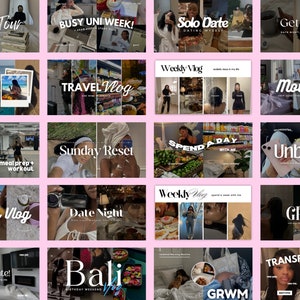 20 Youtube Thumbnails for Vloggers | Lifestyle, Fashion, Beauty Kit ...