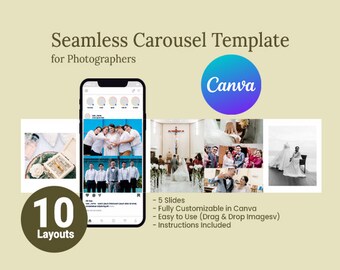 Instagram Carousel Template for Photographers and Influencers, Slide ...
