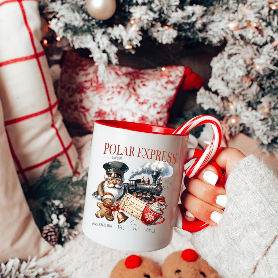 Mug, Polar Express Coffee Mugs, Christmas Mugs, Holiday Coffee Cups ...
