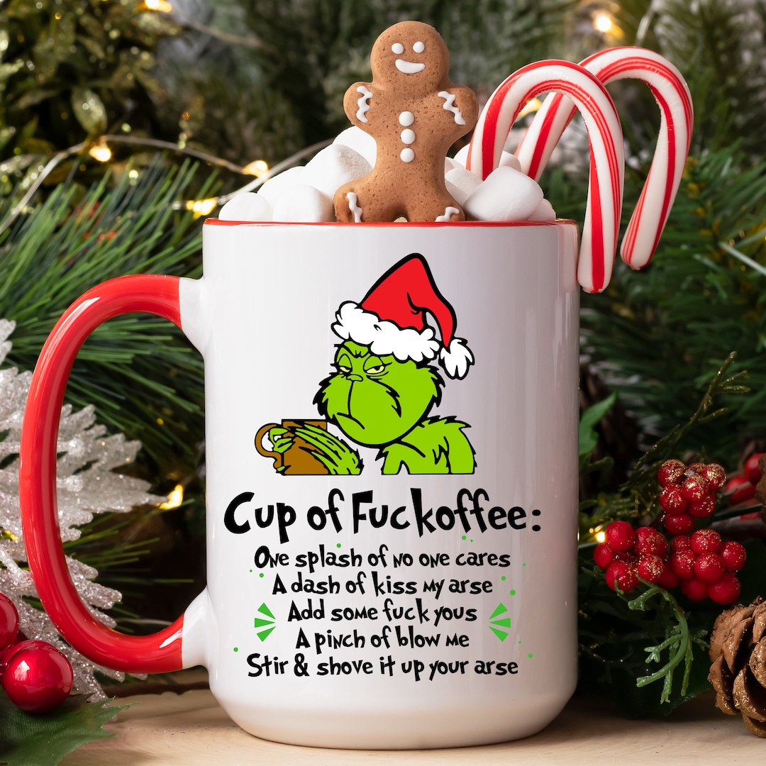 Grinch Coffee Mugs, Coffee Mugs, Christmas Mugs, Funny Coffee Mugs ...