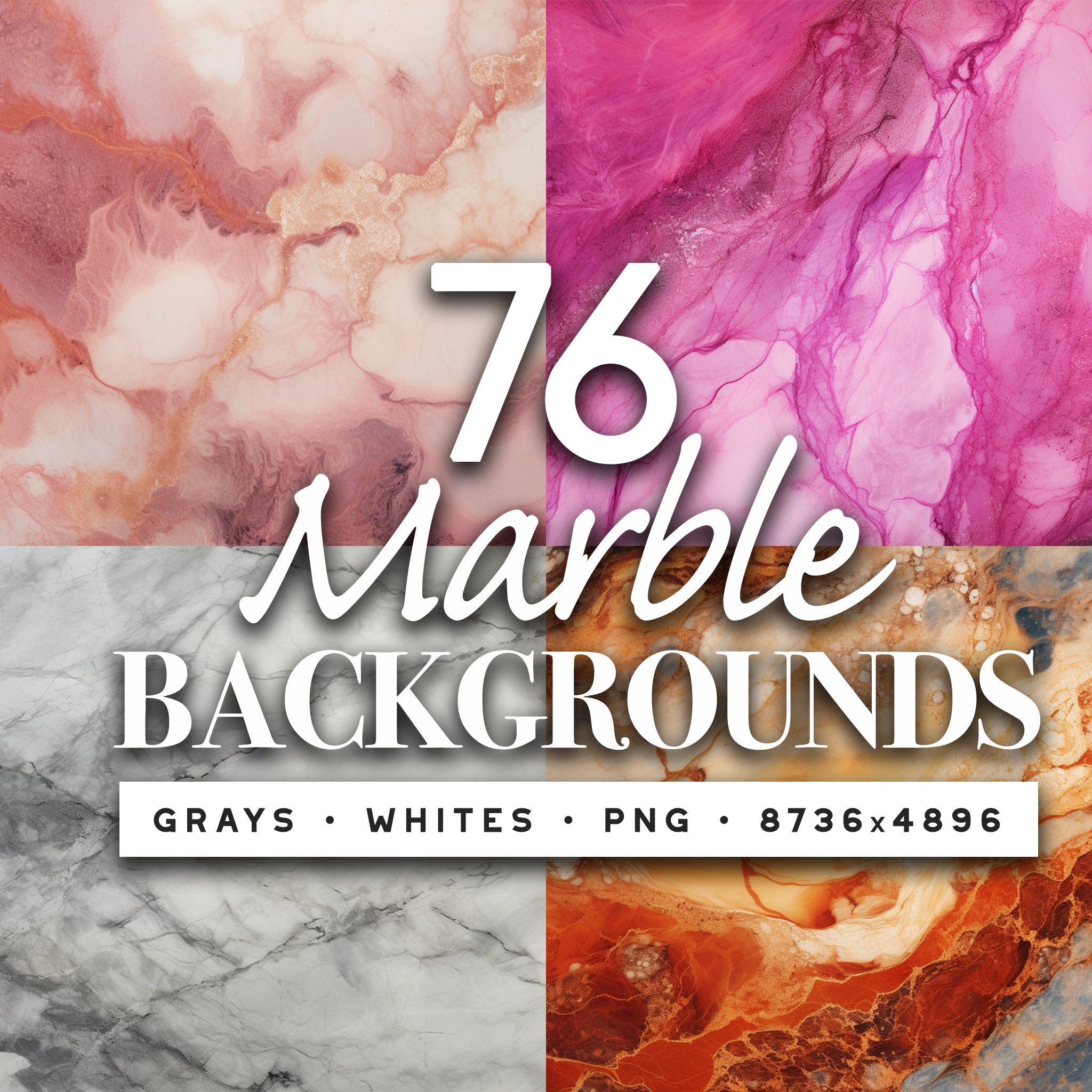 76 Marble Backgrounds, 8K High Resolution, PNG - Etsy