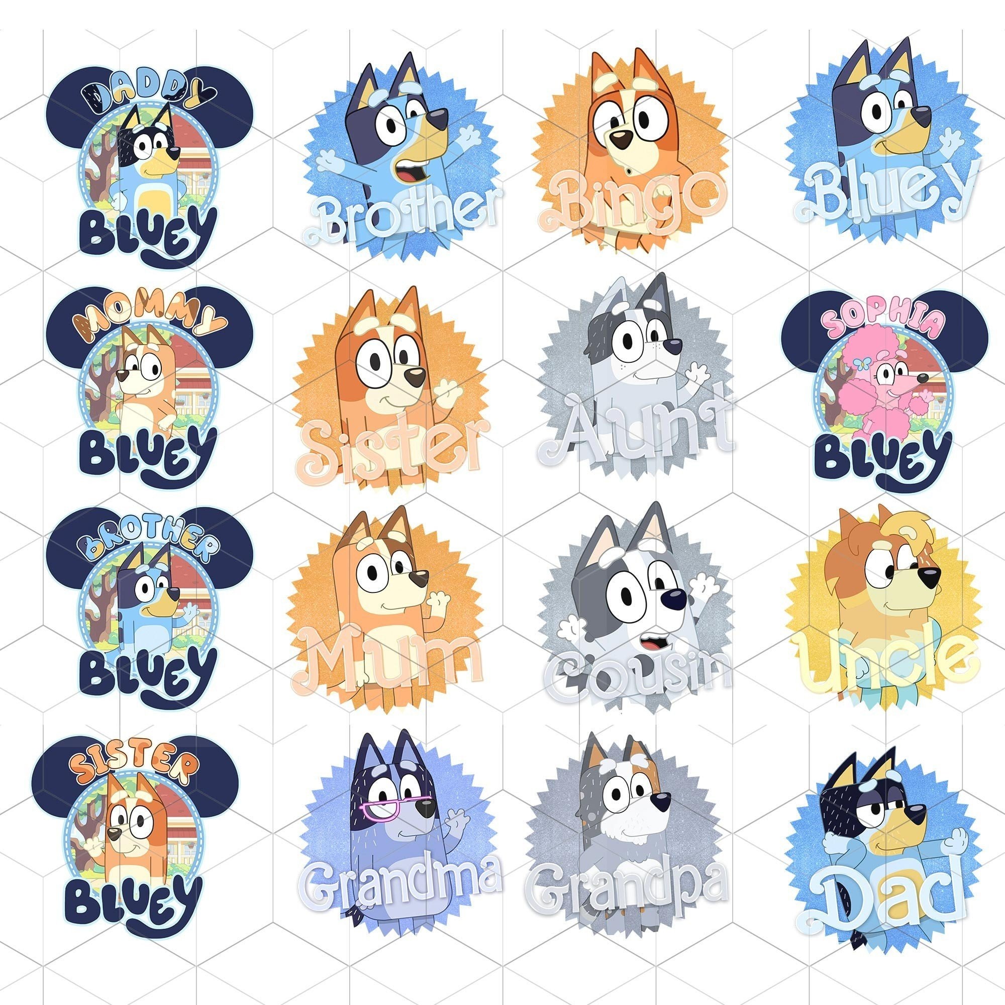 Bluey Dad Png Bluey Día del padre Png Bluey Bandit Heeler - Etsy México