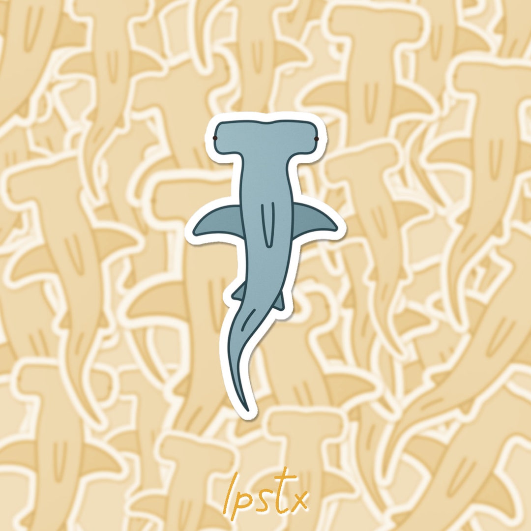 Hammerhead Shark Vinyl Sticker - Etsy