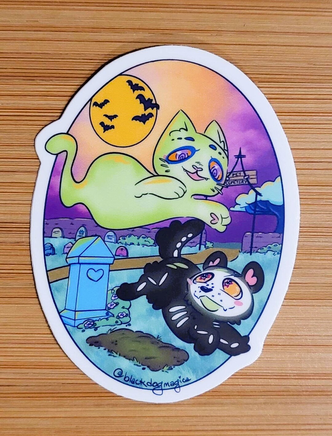 Trashkins: Bones and Nine sticker - Etsy