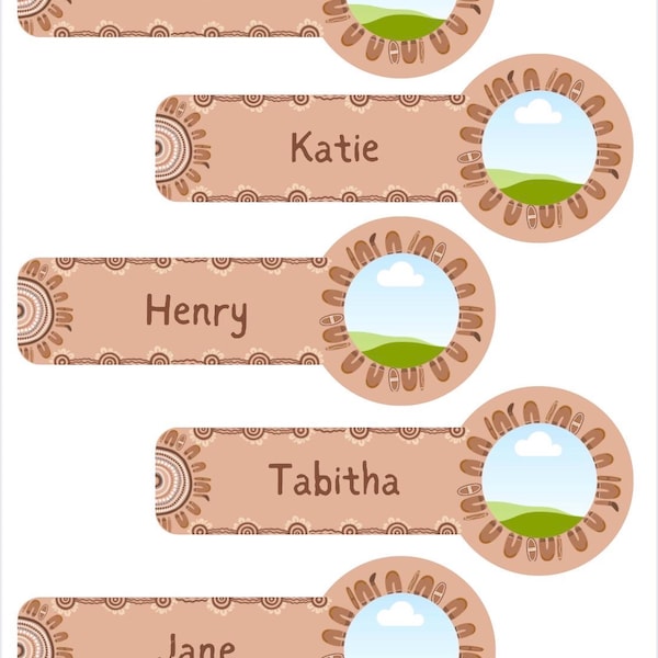 Name Tags Aboriginal - Etsy Australia