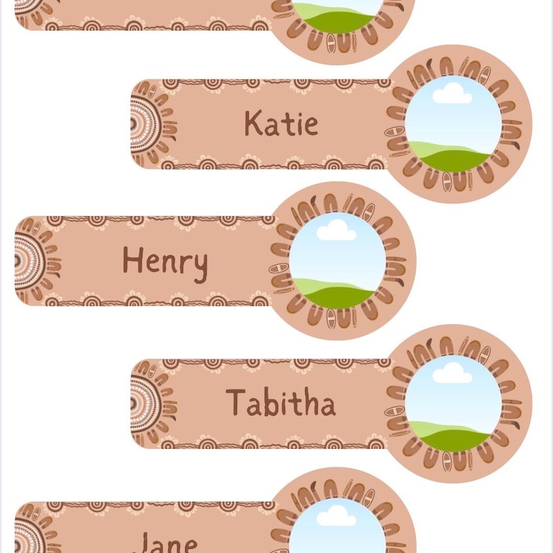 Name Tags Aboriginal - Etsy Australia