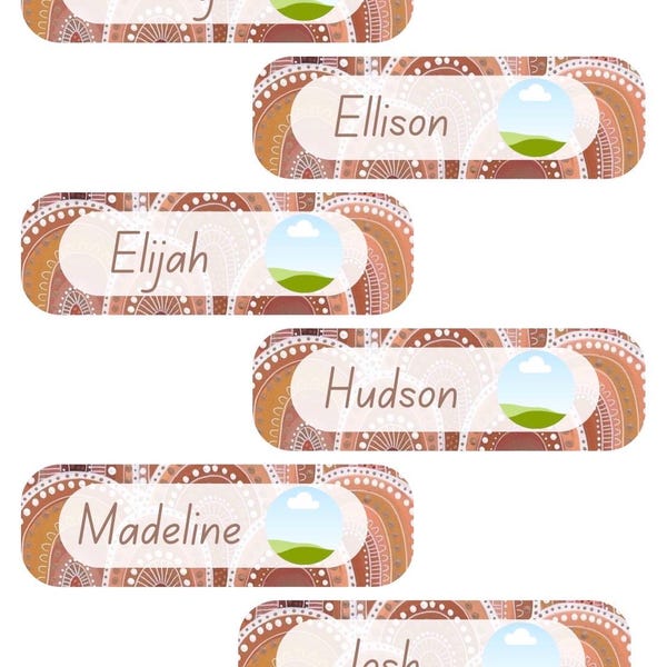 Name Tags Aboriginal - Etsy Australia