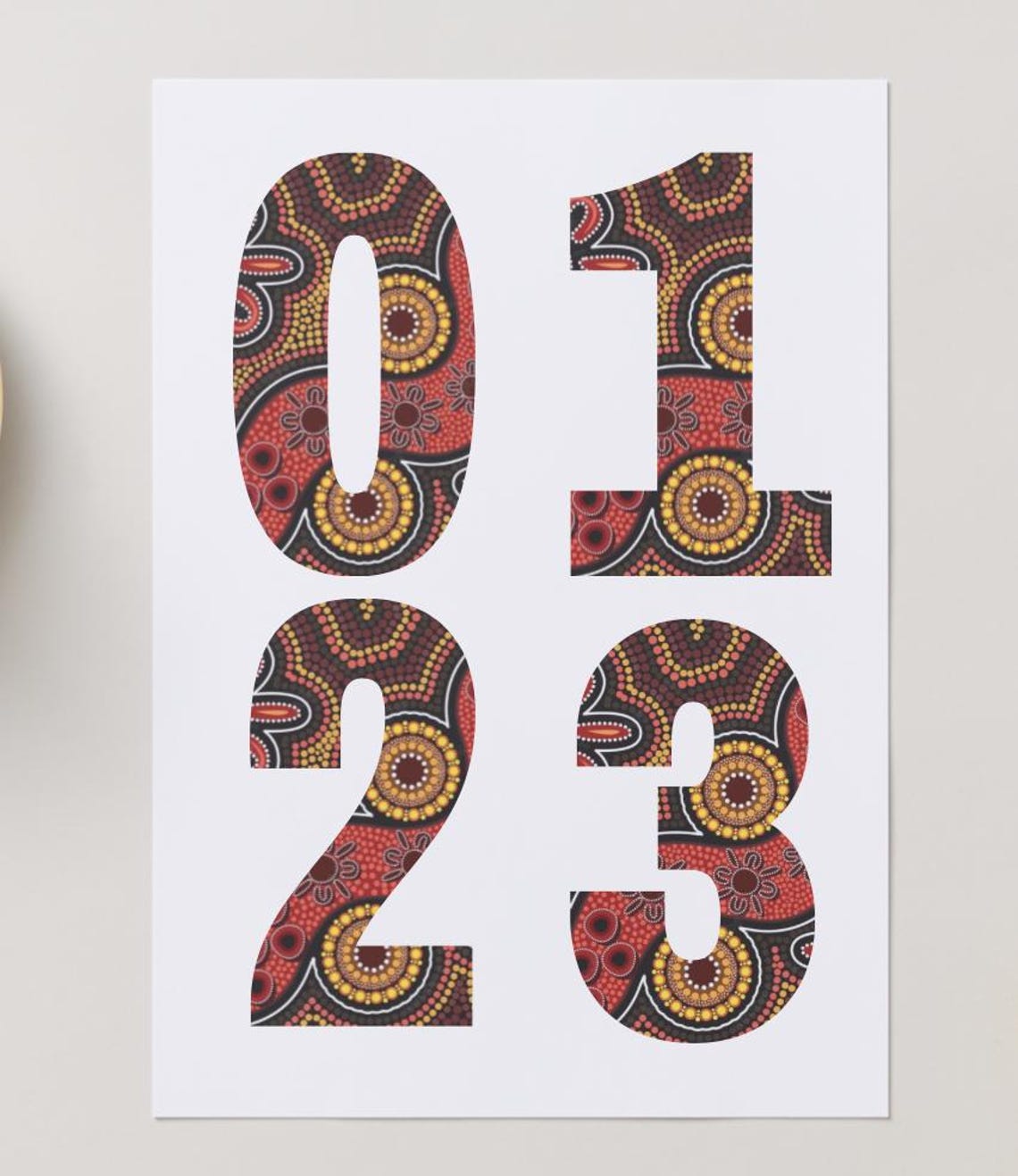 Aboriginal Art Bulletin Board Letters Template for Classroom With ...