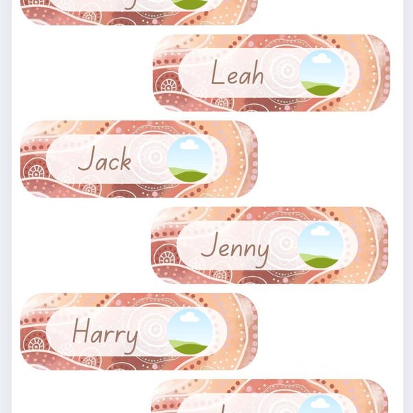 Name Tags Aboriginal - Etsy Australia
