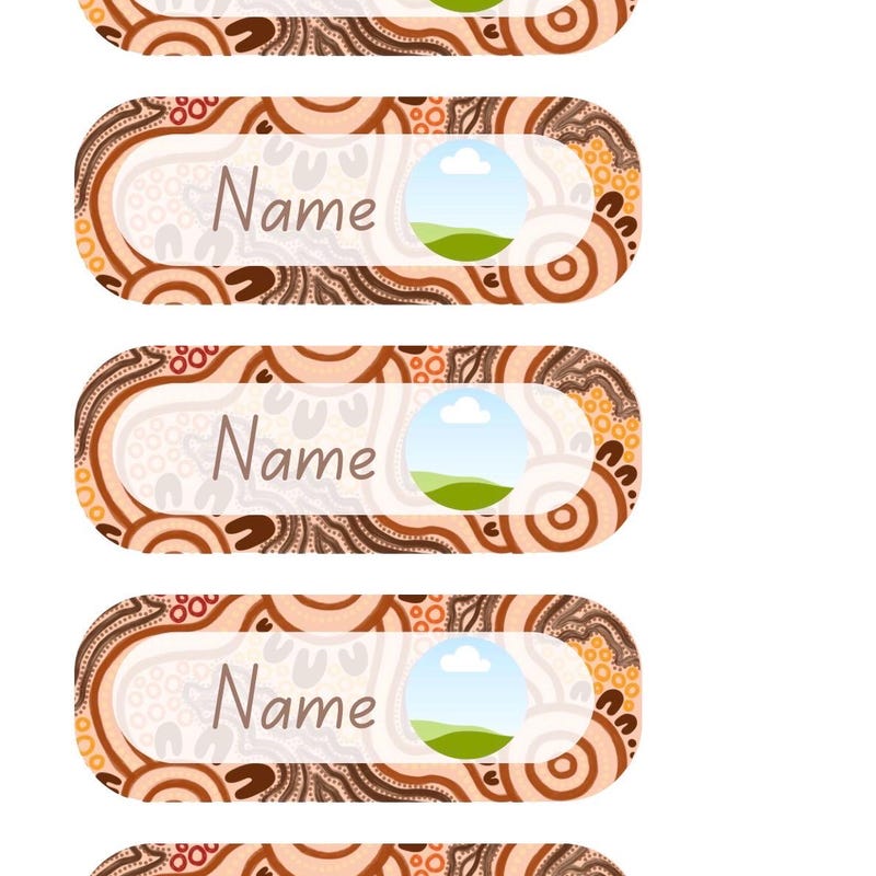Name Tags Aboriginal - Etsy Australia