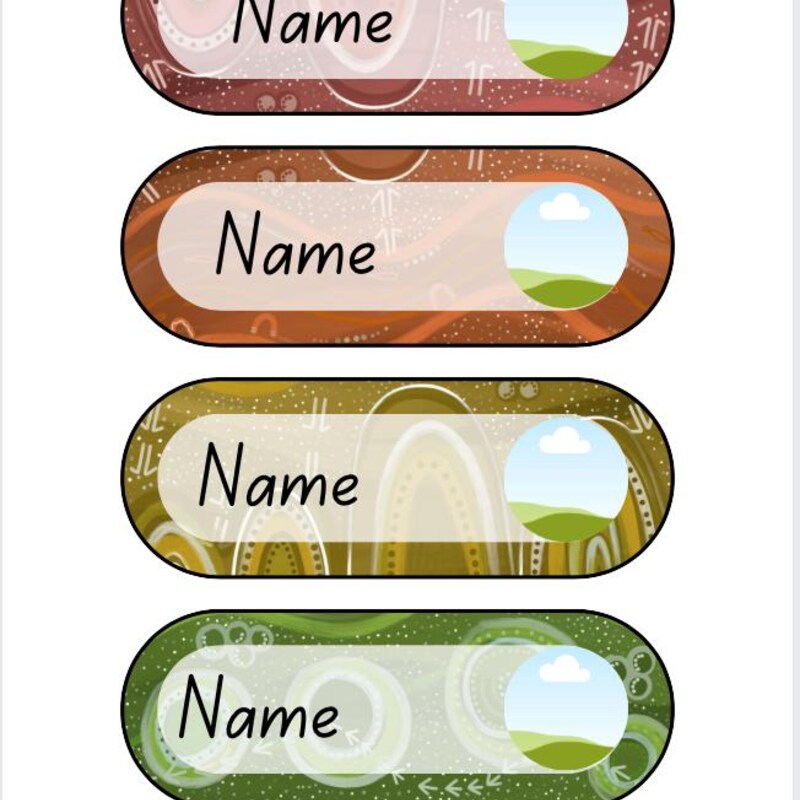 Name Tags Aboriginal - Etsy Australia