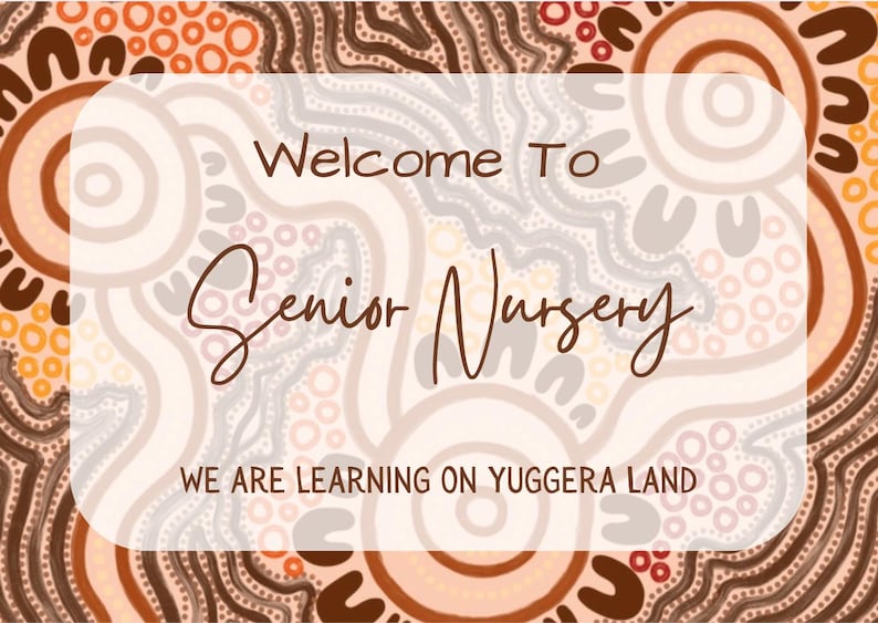 Aboriginal Art Editable Welcome Sign - Etsy