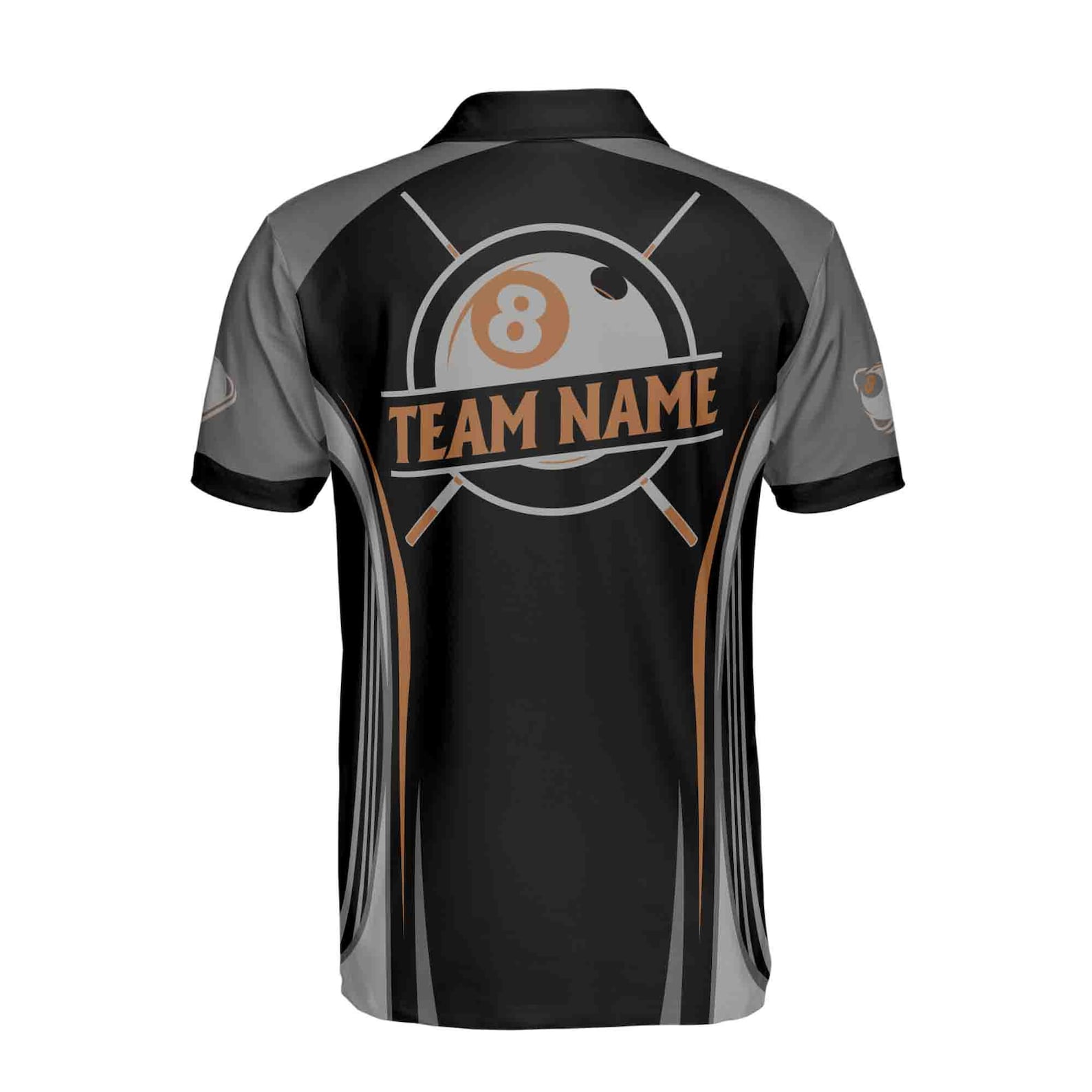 Custom Name Team Name 8 Balls Billiard Men's Polo Shirt S-5XL - Etsy
