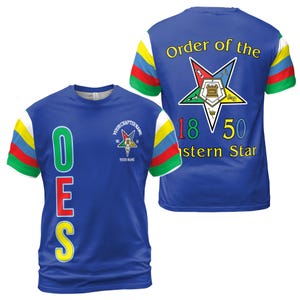 Personalized Order of the Eastern Star OES 1850 Men's T-shirt S-5XL - Etsy