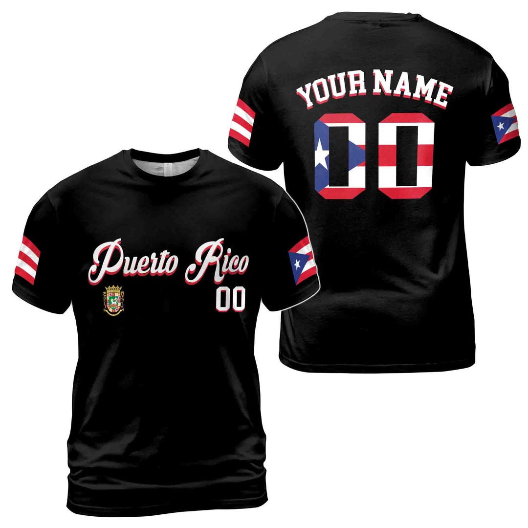Custom Name, Number Patriotic Puerto Rico Love Men's T-shirt S-5XL - Etsy