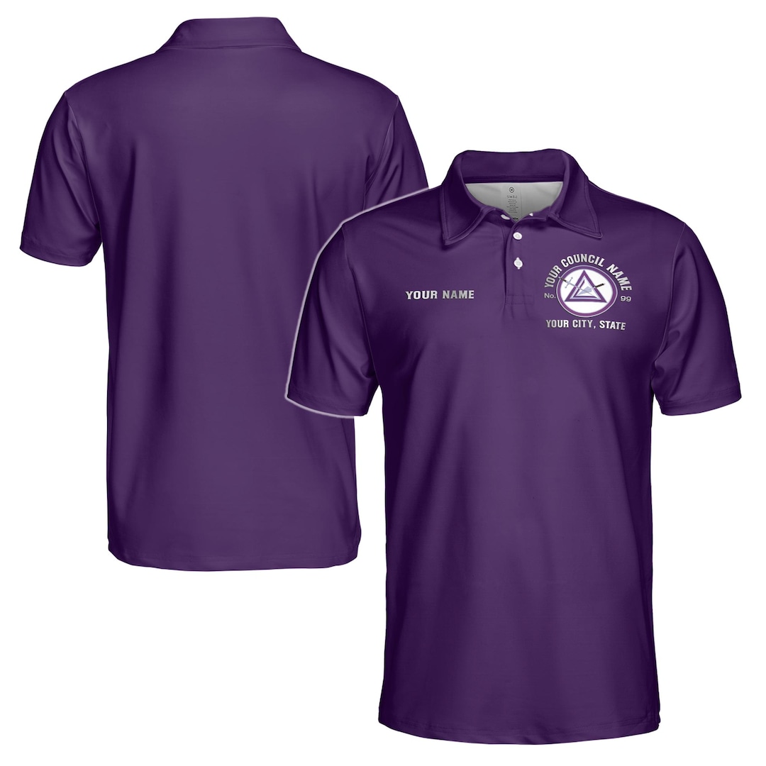 Custom Name Royal and Select Masters Council Name Men's Polo S-5XL - Etsy