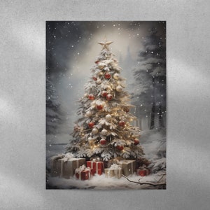 Christmas Tree in the Snow Digital, Instant Download, Printable File - Etsy