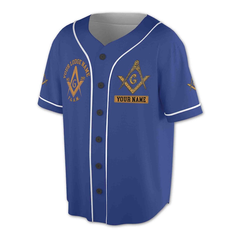Customize Name, Lodge, Number F. & A.M. Prince Hall Freemason Baseball ...