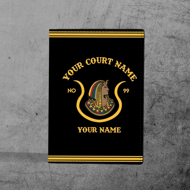 Custom Name Daughters of Isis Ancient Egyptian Leather Passport Holder ...