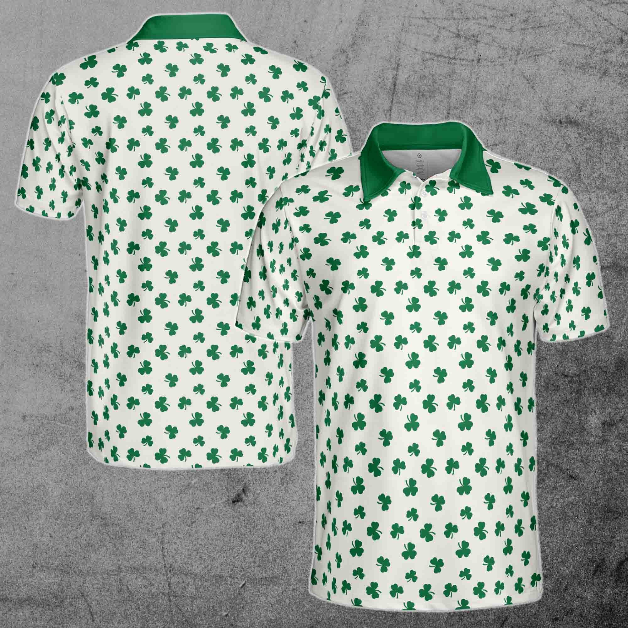 Shamrock Lucky Charm St. Patrick's Day Golf Men's Polo Shirt S-5XL - Etsy