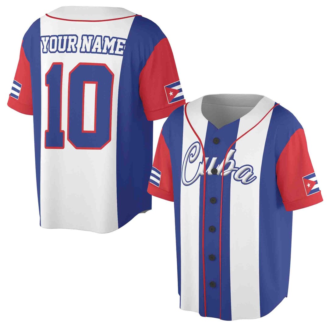 Personalized Cuba Flag Cuba Baseball Jersey S-5XL - Etsy