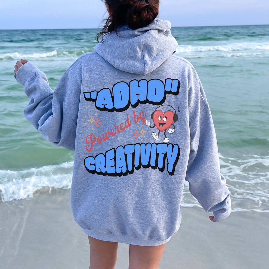 Adhd Hoodie Cool ADHD Sweater Mental Health Hoodie Anxiety - Etsy