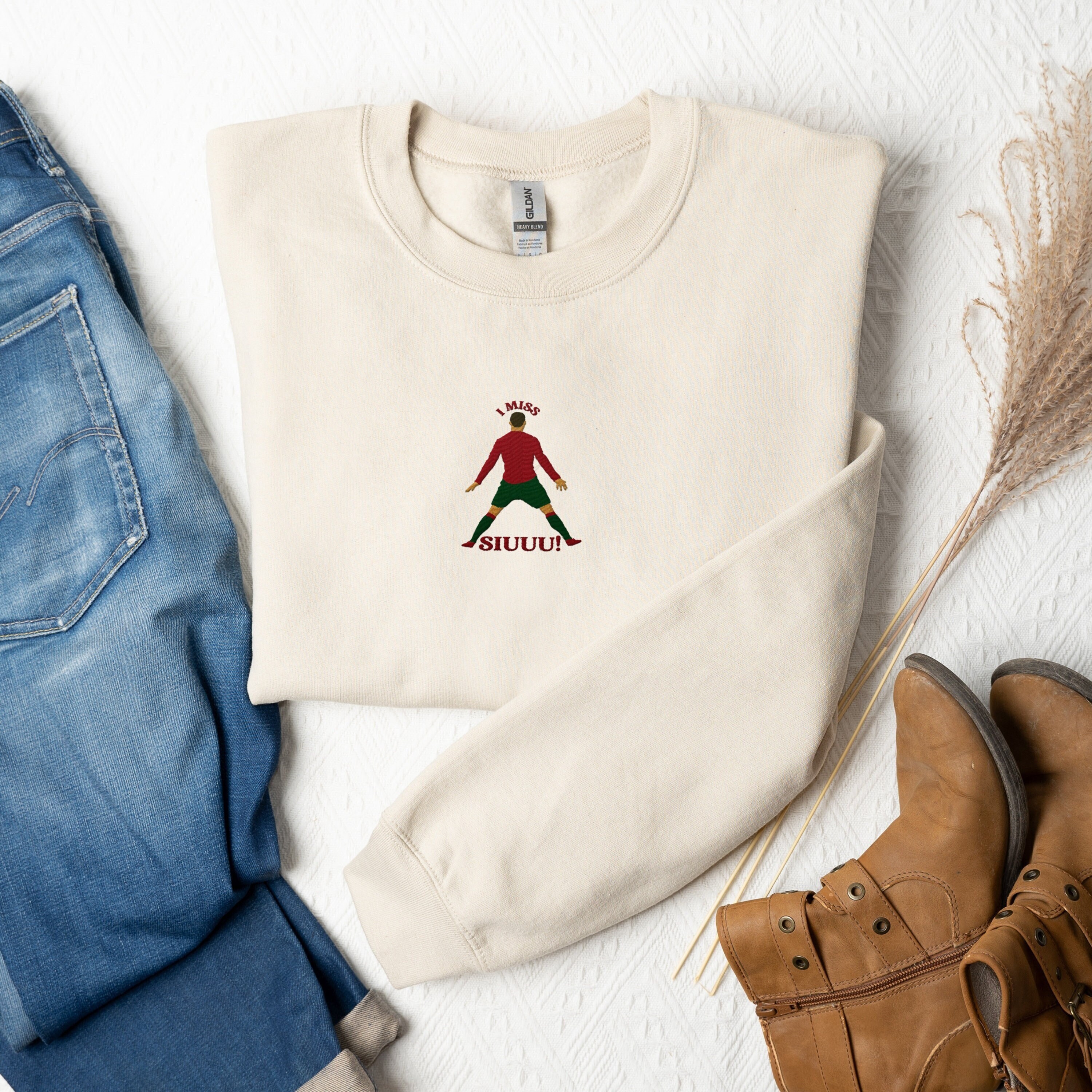 Embroidered Cristiano Sweatshirt, Miss Siuu Sweater Embroidered ...