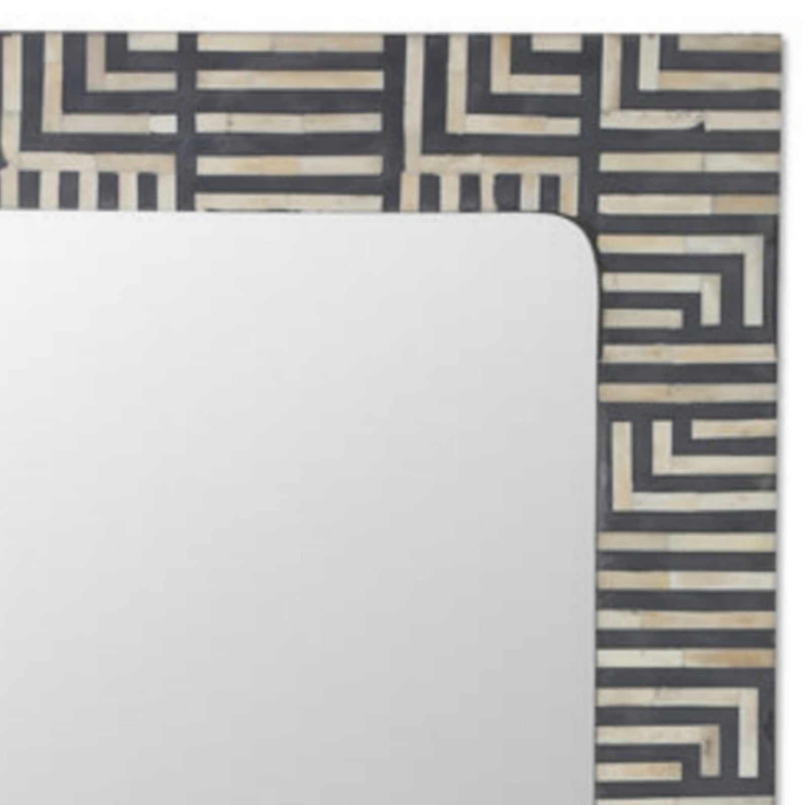 Bone Inlay Mirror , Striped Bone Inlay Wall Mirror , Modern Pattern ...