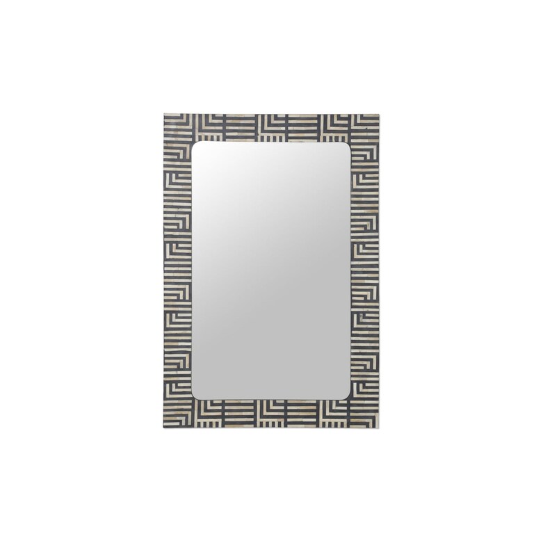 Bone Inlay Mirror , Striped Bone Inlay Wall Mirror , Modern Pattern ...