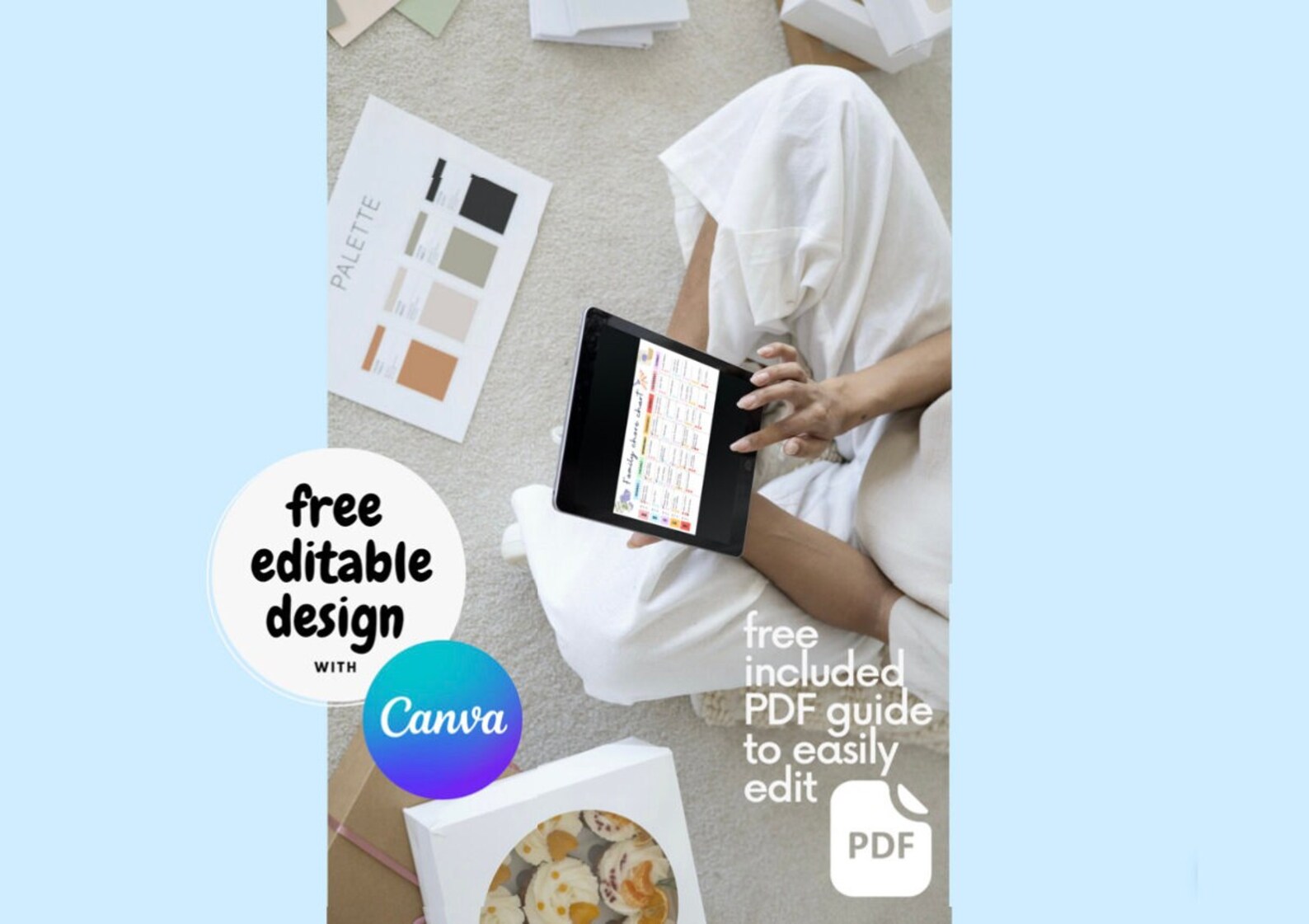 Editable Family Chore Chart | Printable | Family Daily Routine ...