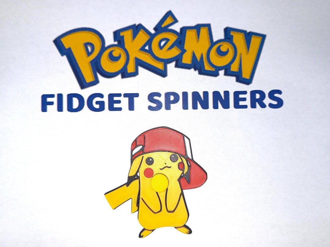 Pikachu 3d Printed Fidget Spinner - Etsy