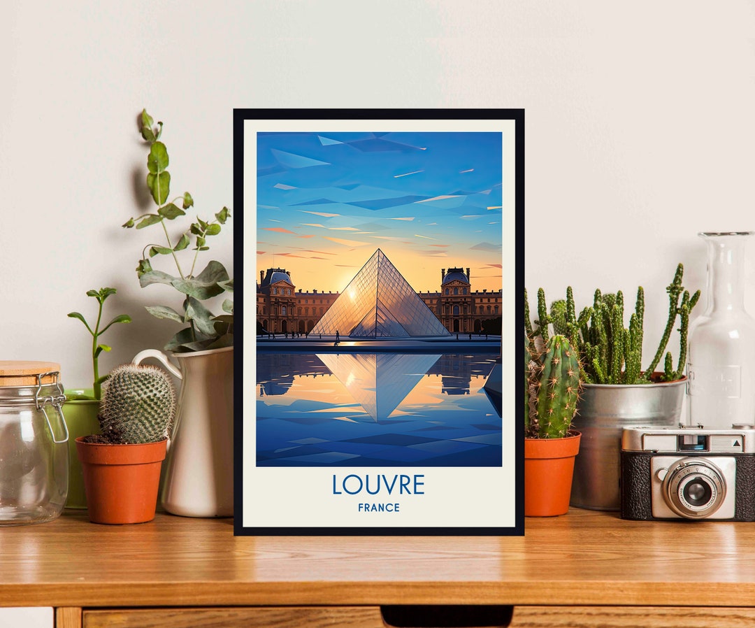 Louvre Travel Louvre Travel Art France Poster France Print - Etsy