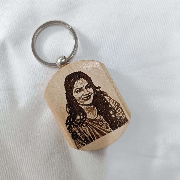 Wooden Key Chain - Etsy