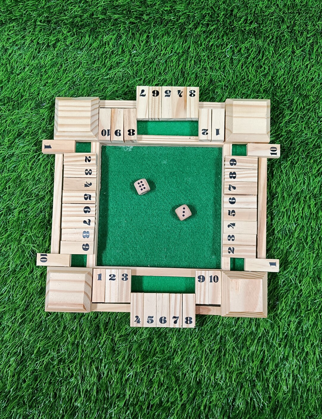 Wooden Shut the Box Dice Game for Kids & Adults Educational Math ...