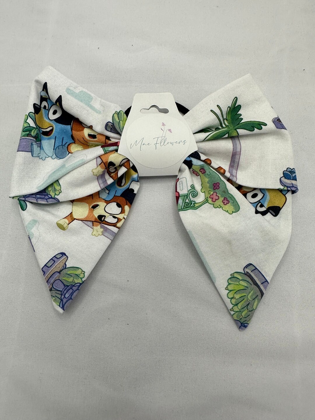 Hair Bow Extra-large Bluey & Bingo With Hair Tie - Etsy Australia