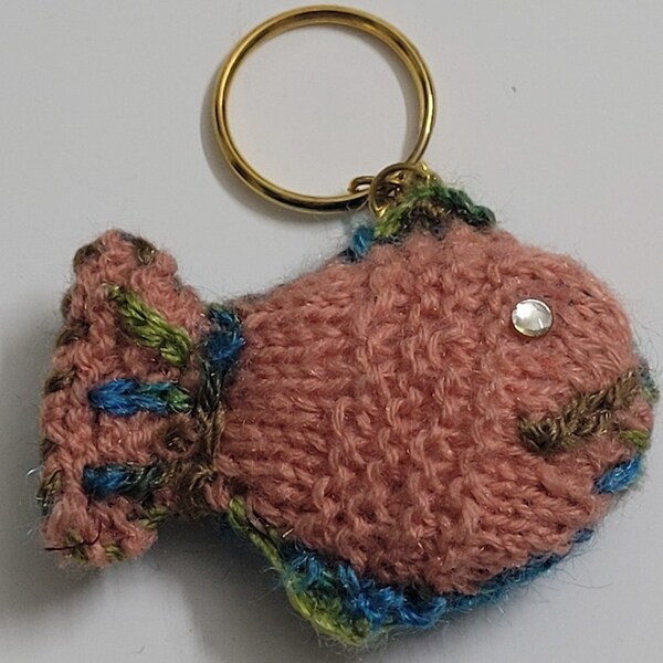 Hand Knit Key Chain - Etsy