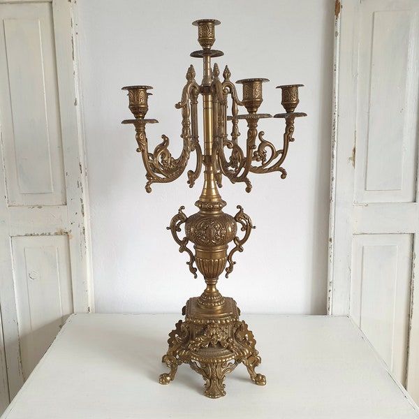 Antique French Candlestick Holder - Etsy