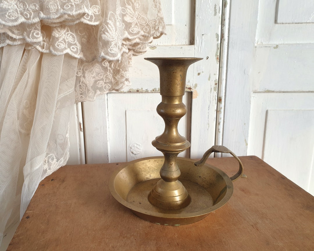 Old Candlestick Antique Chamber Candlestick Candle Stick - Etsy