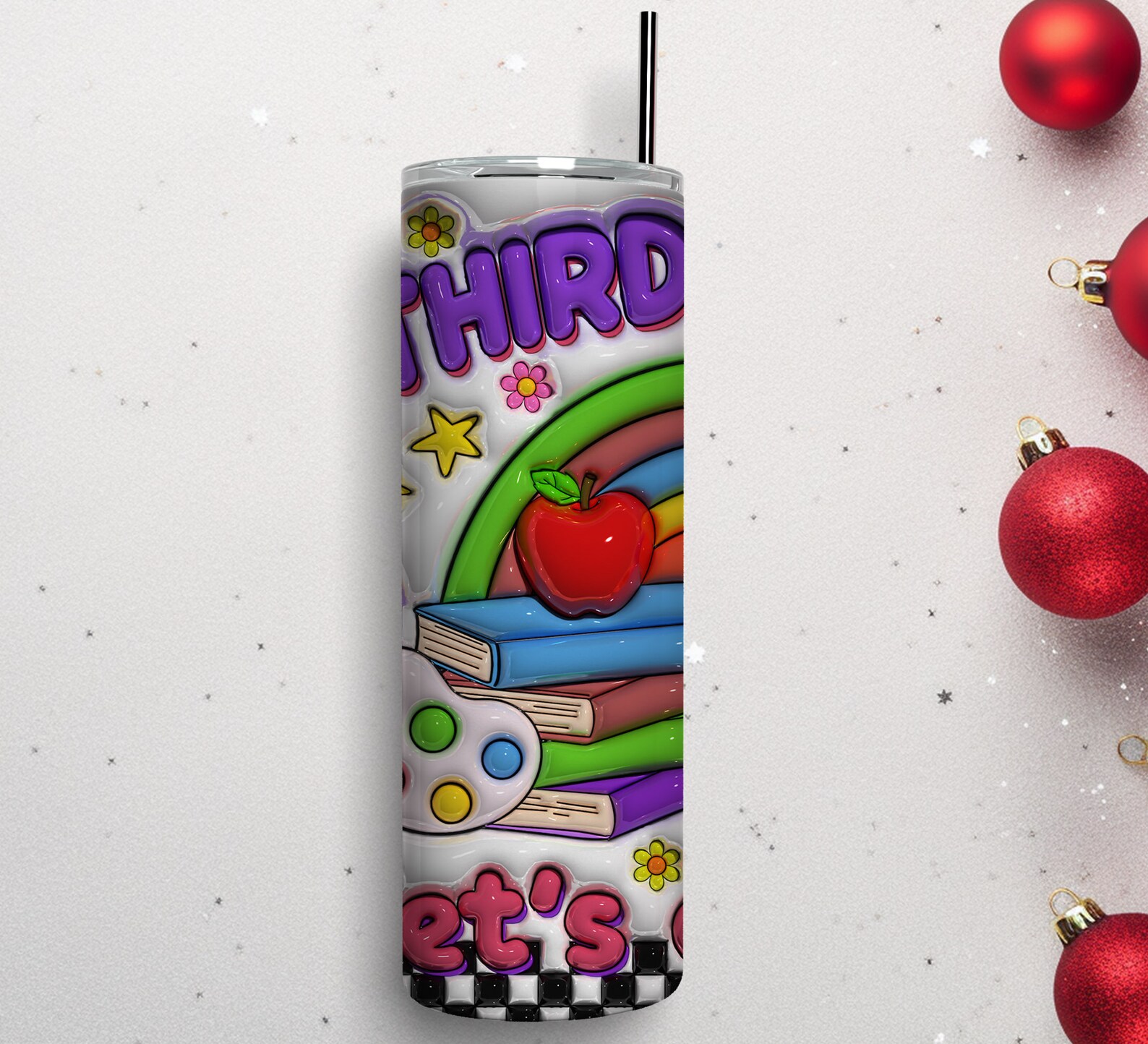 3D Inflated Third Grade Let's Do This Tumbler Wrap3d - Etsy